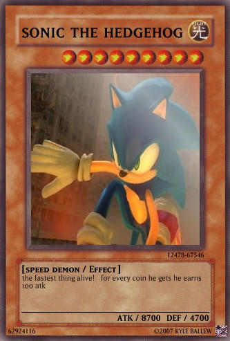 sonic Yu-Gi-Oh card by uki3 on DeviantArt