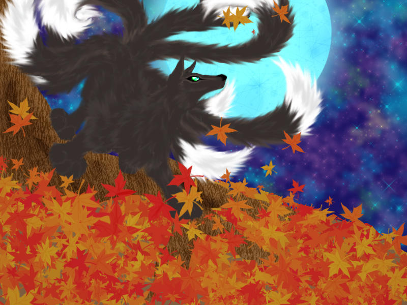 Black Kyuubi by BasiliskZero on DeviantArt