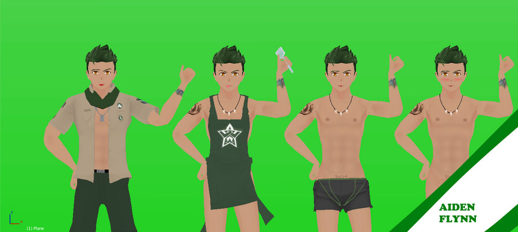 Aiden Flynn Camp Buddymodel And Edit By Me By Osananajimibakayt On Deviantart