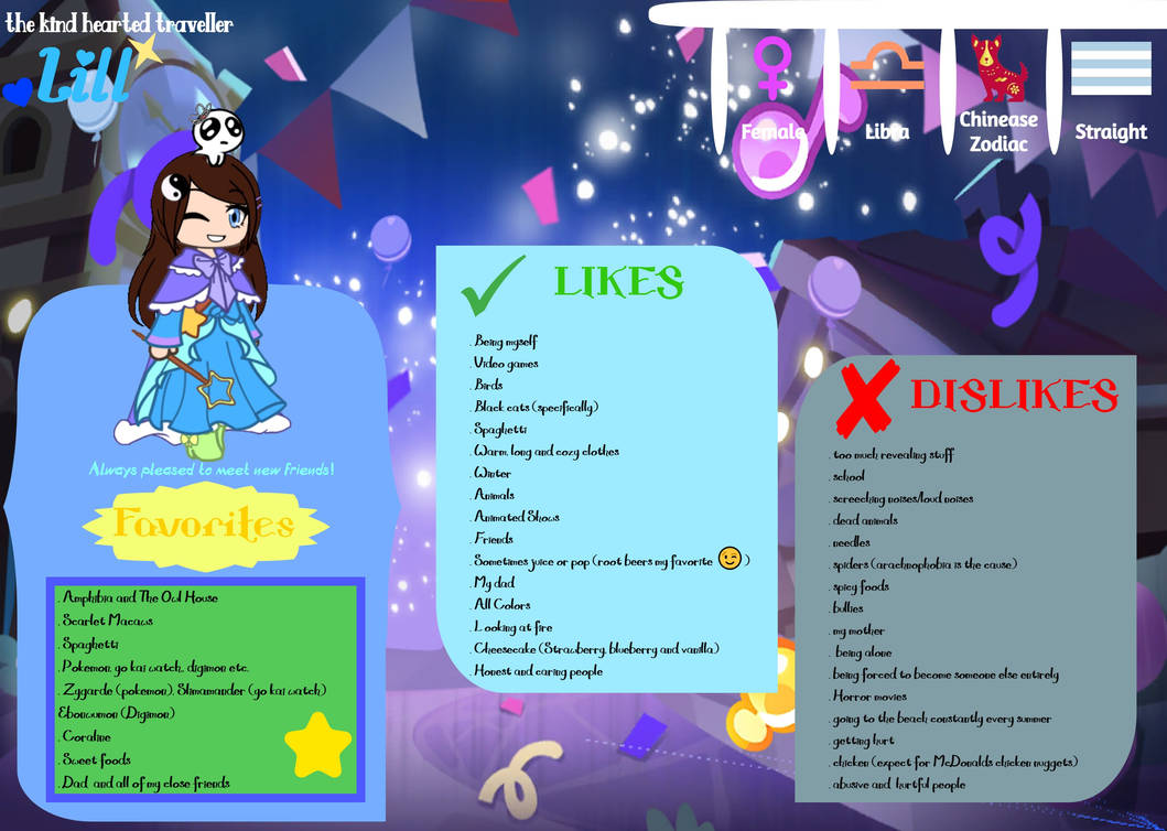 My Info Card by Lill9225 on DeviantArt My Info Card by Lill9225 on DeviantArt