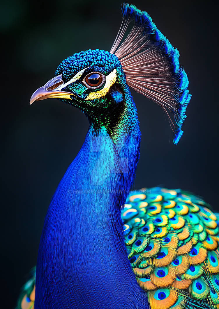 Majestic Peacock Displaying Vibrant Plumage By Eneakelo On Deviantart