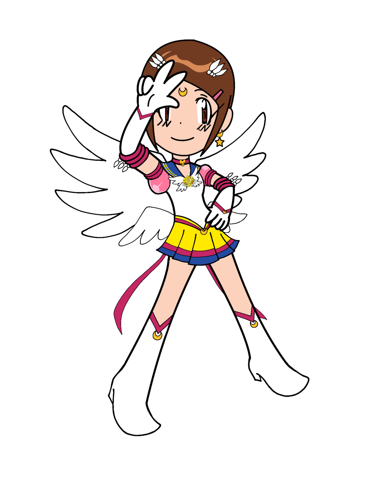 90s Anime 02 Hikari Yagami Sailor Moon Stars By Nautoon2007 On