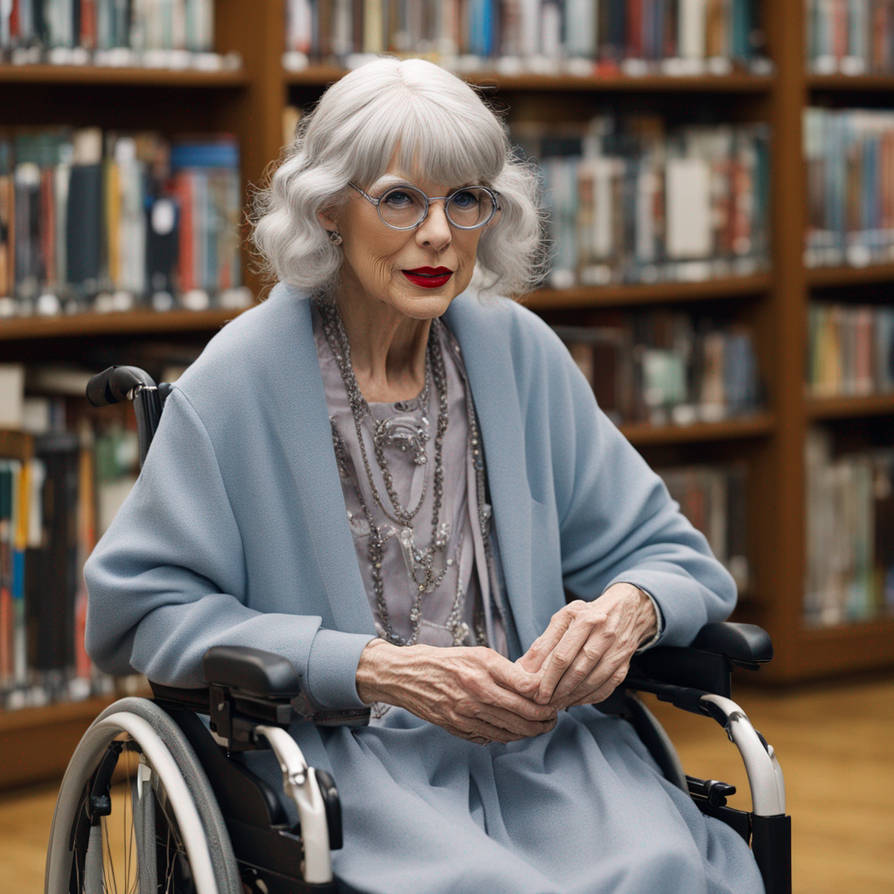 Elderly Taylor Swift At A Library Ai Dreamup By Rayc5678 On Deviantart