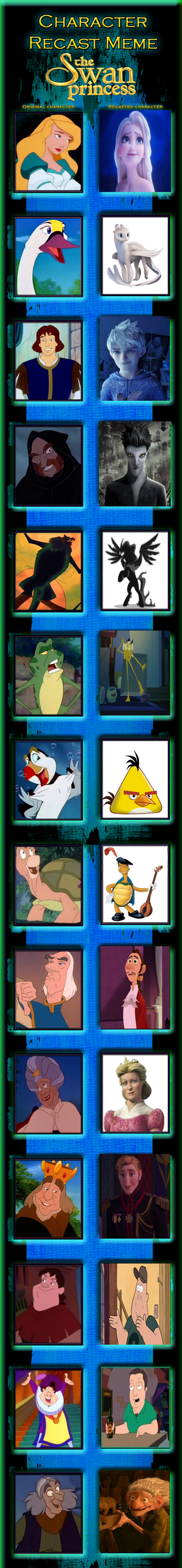 The Swan Princess Recast Filled Meme By Mrdimensionincognito On Deviantart