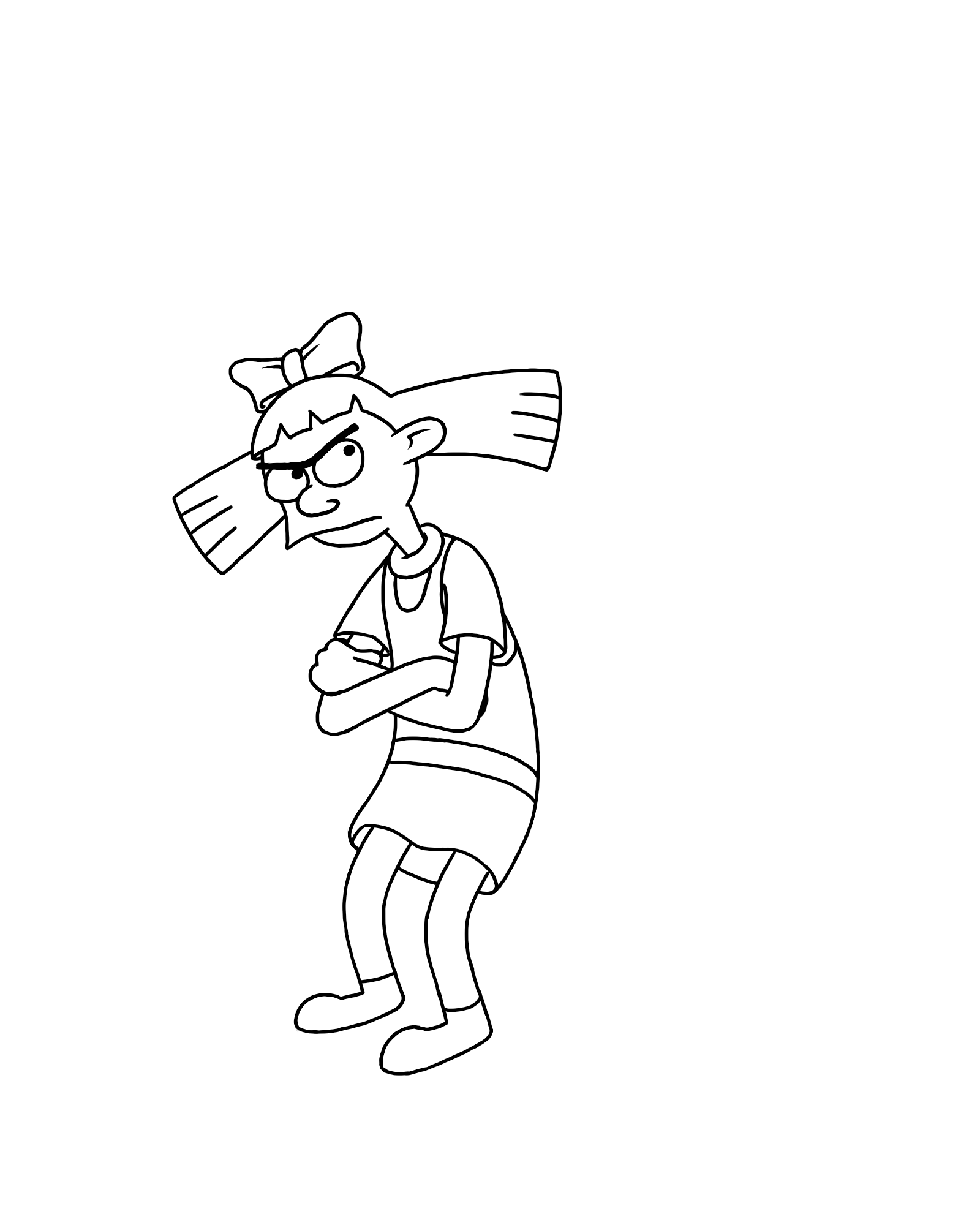 Helga Pataki Lineart By Deathknightcommander On Deviantart