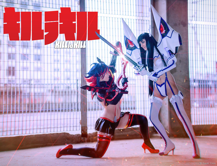 Ryuko Matoi And Satsuki Kiryuin Kill La Kill By Paper Cube On Deviantart