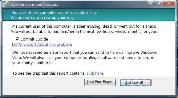 My usual windows vista error by Zenoxen on DeviantArt