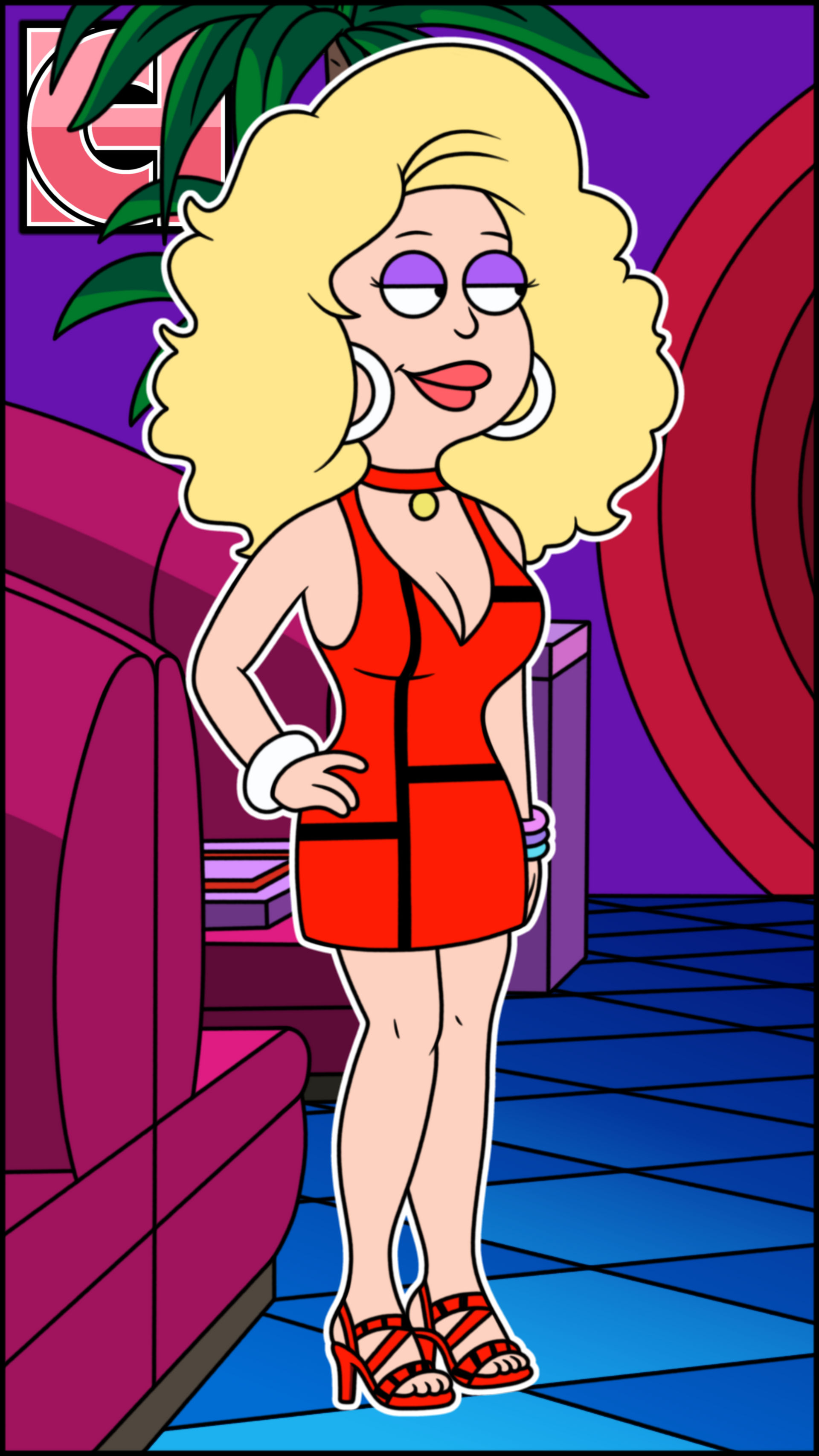 Francine Smith Red And Black Dress By C Hats On Deviantart