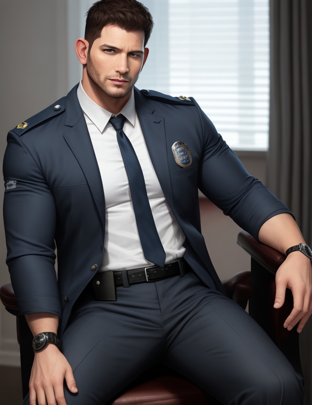 Chris Redfield Policia Sexy By Shenatox On Deviantart