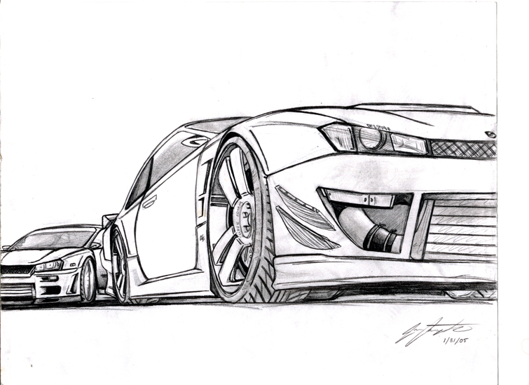 s14 and R34 doodle by wingsofwar on DeviantArt