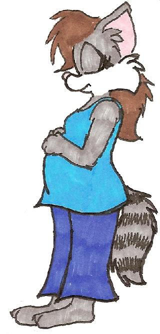 Classic Pregnancy Pose by lilyraccoon on DeviantArt
