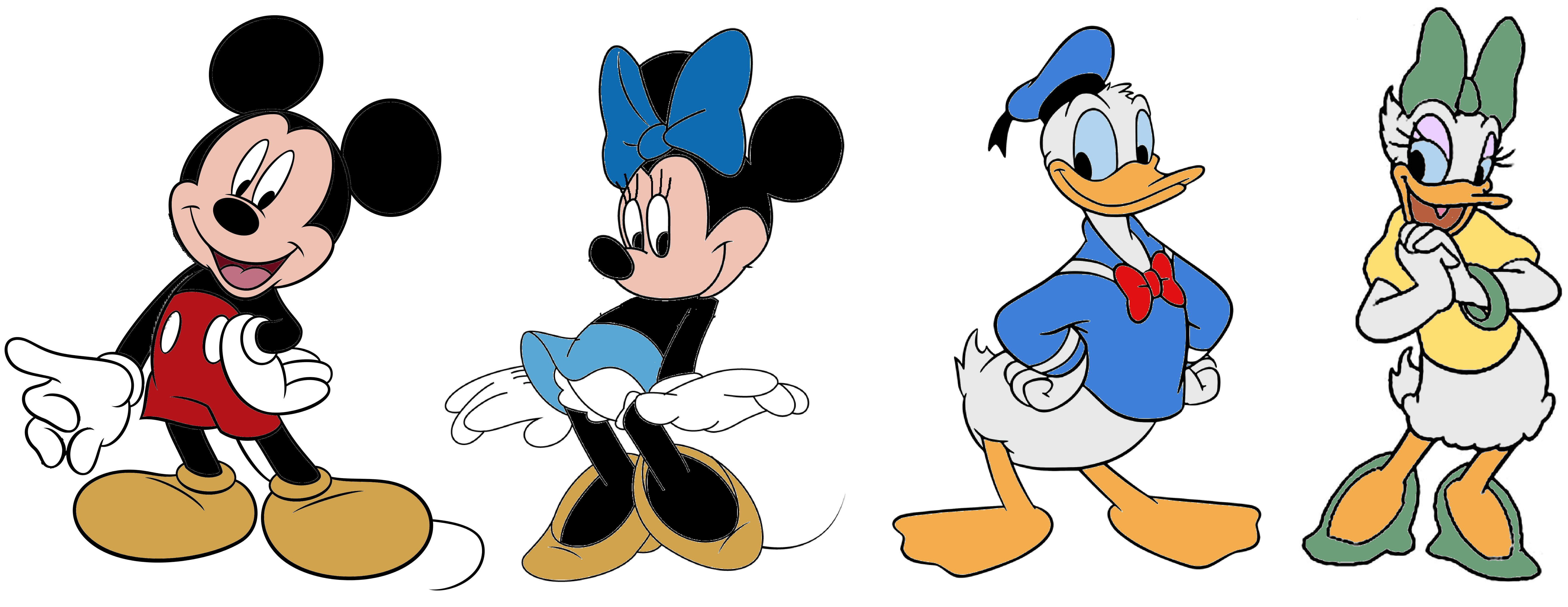 Mickey Minnie Donald Daisy 1 By Thegothengine On Deviantart