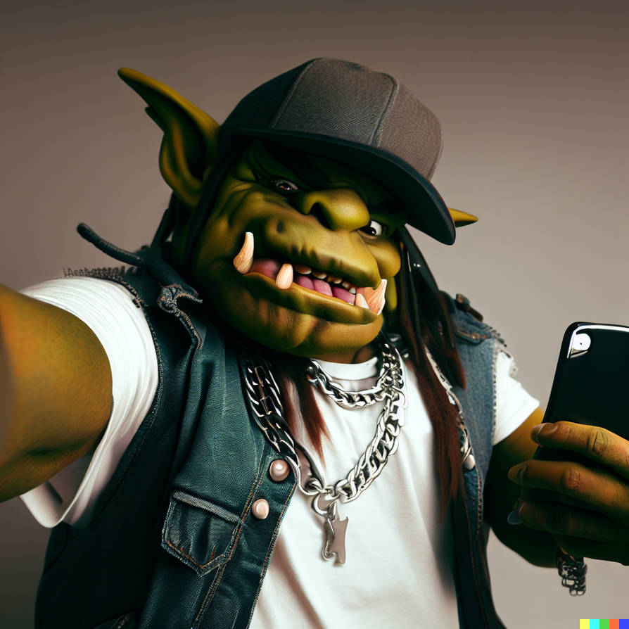 Orc rapper selfie #2 by FutureRender on DeviantArt Orc rapper selfie #2 by FutureRender on DeviantArt
