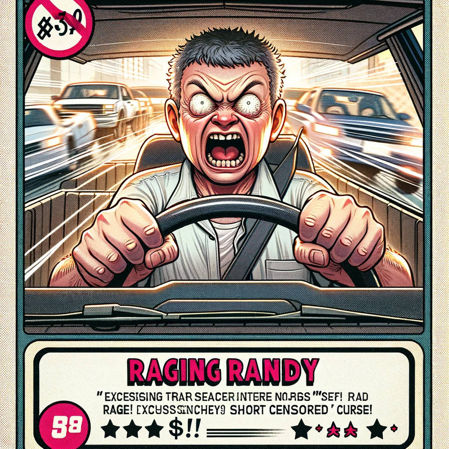 Raging Randy Trading Card Design By Futurerender On Deviantart