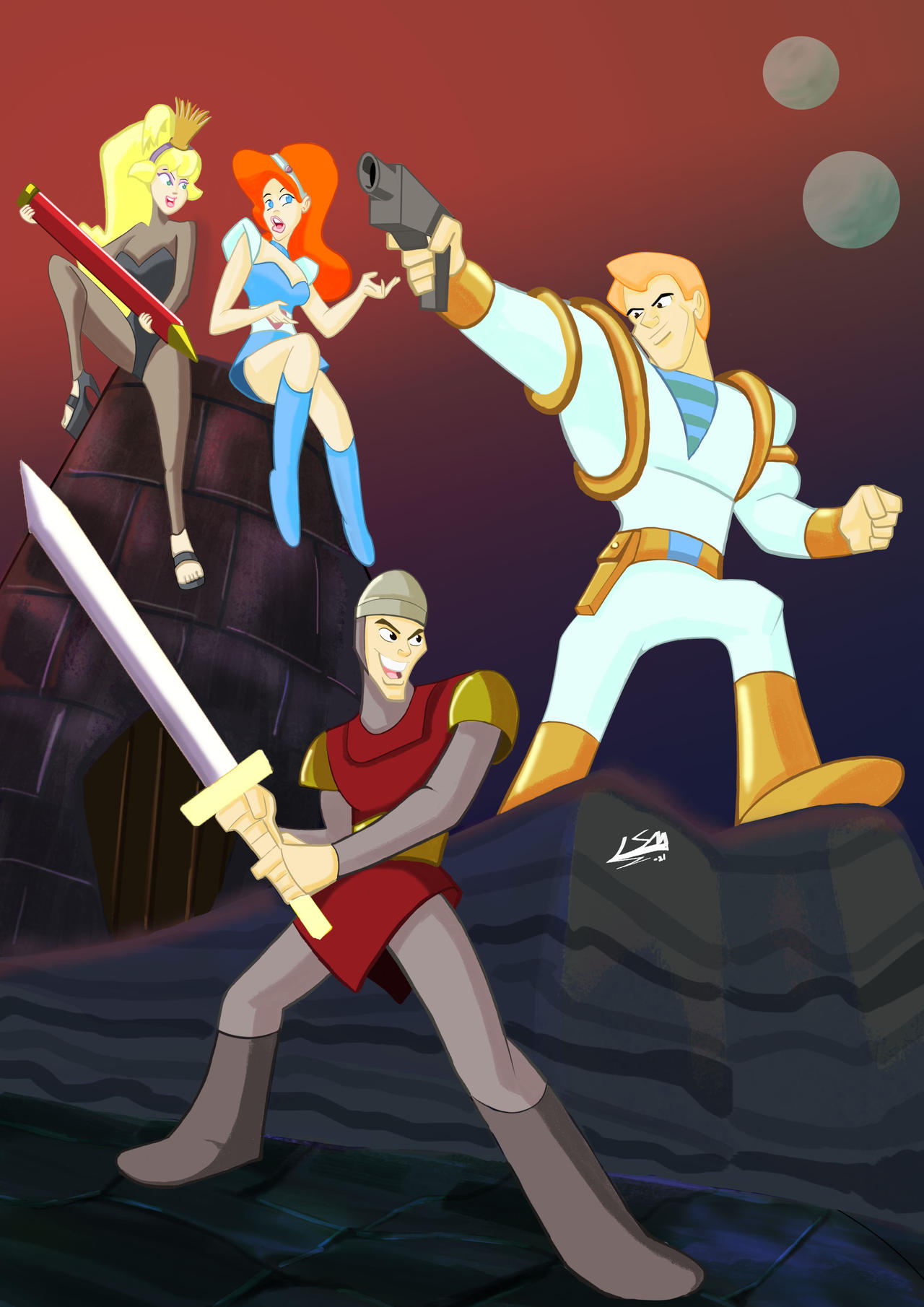 Dragons Lair V Space Ace Don Of Bluth By Lsheam On Deviantart