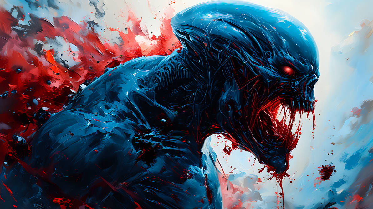 Wallpapers Creepy Alien Blue Meanie By Thuking83 On Deviantart