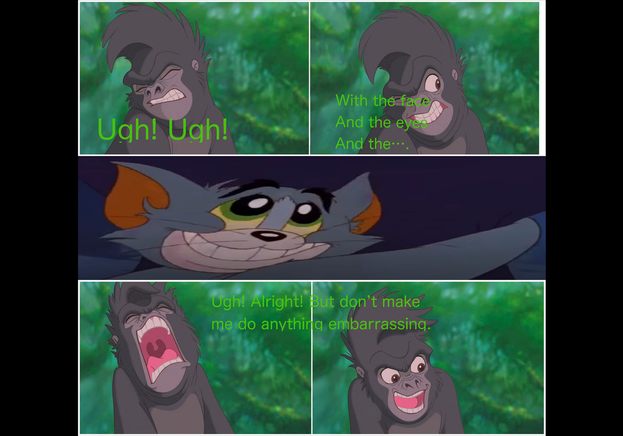 Terk's reaction to Tom's puppy dog eyes by Negaboss2000 on DeviantArt Terk's reaction to Tom's puppy dog eyes by Negaboss2000 on DeviantArt