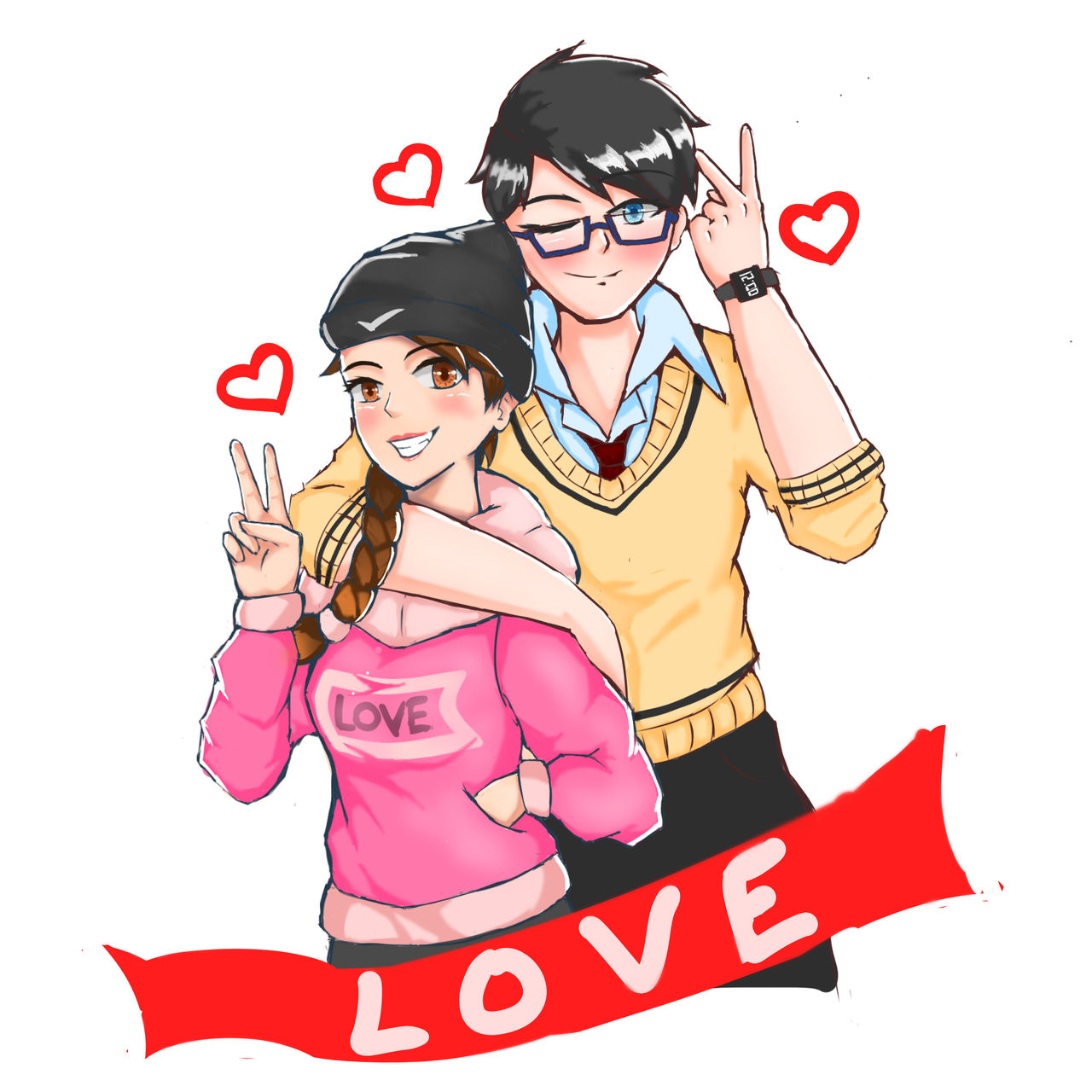 The Nerd And His Lesbian Girlfriend By Mysterificman On Deviantart