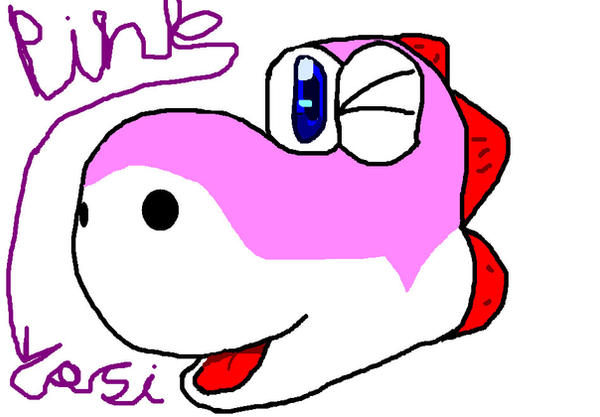 pink yoshi by kuhna-empress on DeviantArt