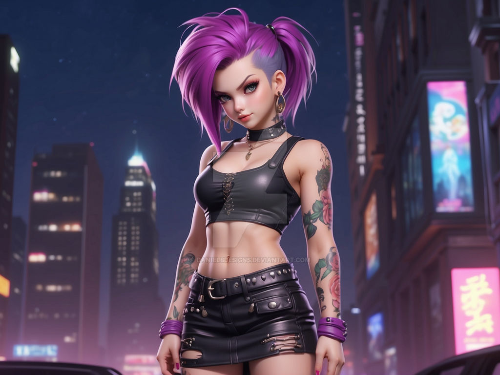 Sexy Punk Lady By Danielbdesigns On Deviantart