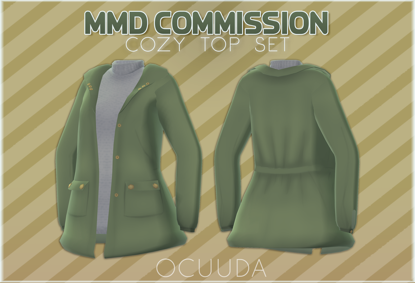 Mmd Commission Cozy Top Set By Ocuuda On Deviantart