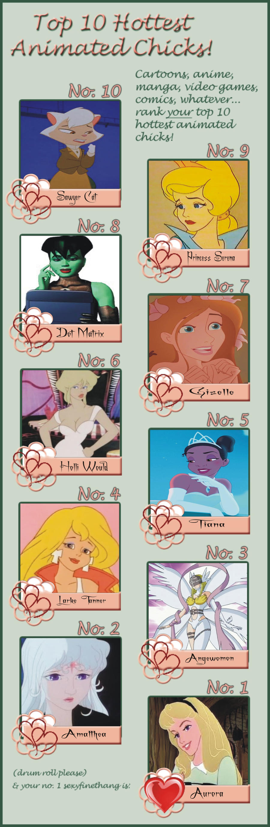 My top 10 beauties by whitelighter5 on DeviantArt My top 10 beauties by whitelighter5 on DeviantArt