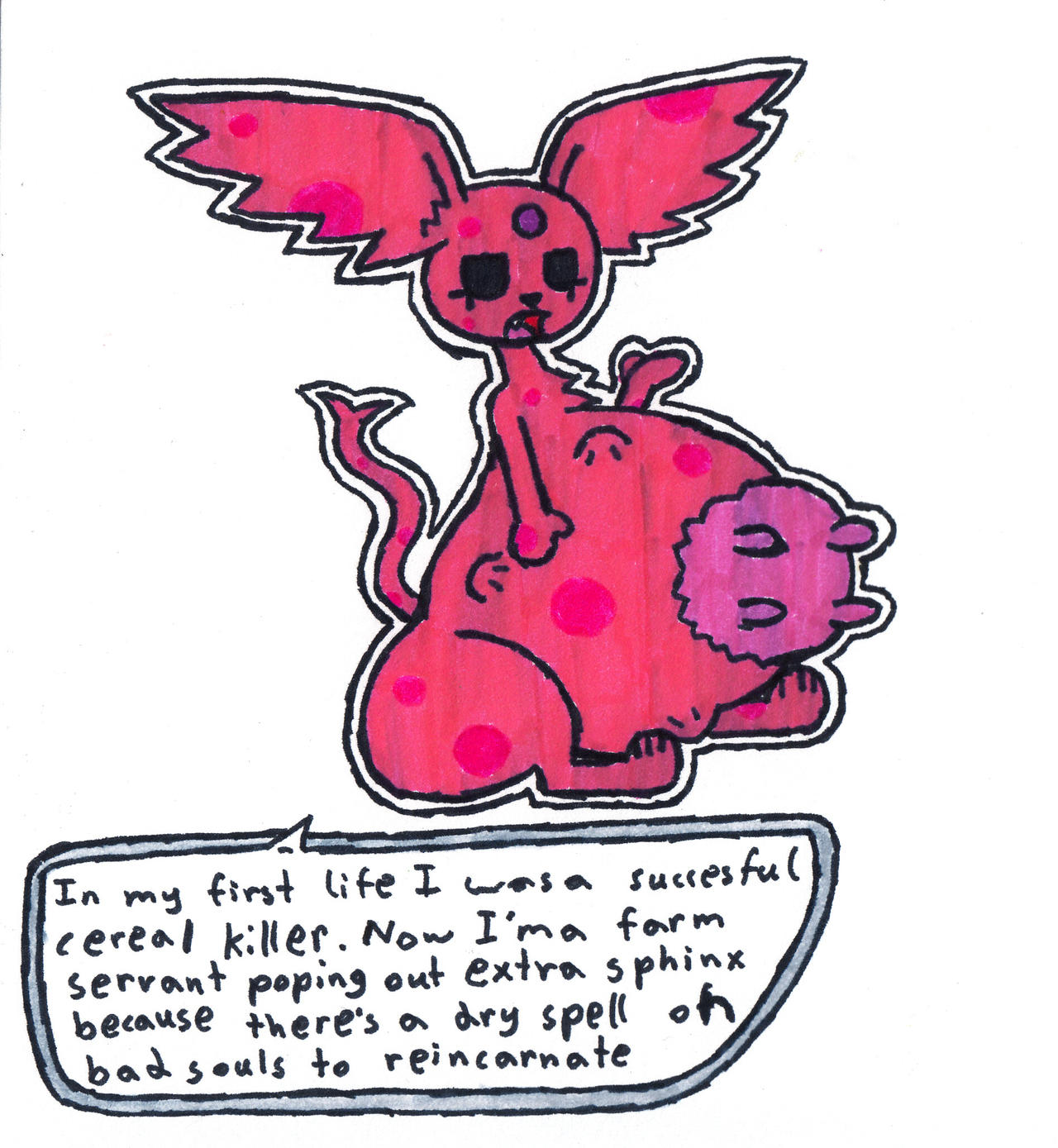 Pregnant Paper Serving Sphinx By Eternaljonathan On Deviantart