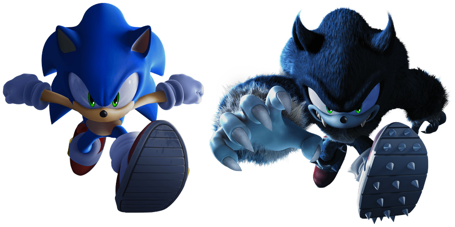 Sonic Unleashed - Sonic the Hedgehog and Werehog by DaltLSmith on ... Sonic Unleashed - Sonic the Hedgehog and Werehog by DaltLSmith on ...
