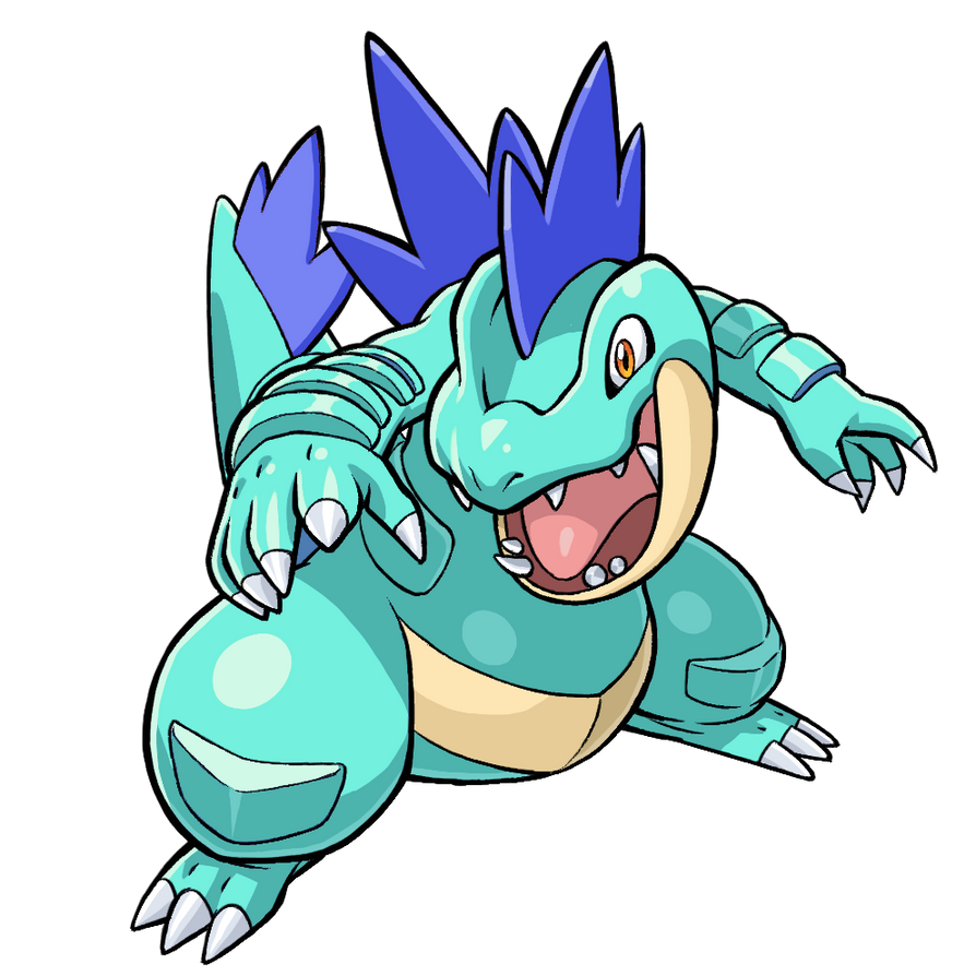 Shiny Feraligatr Pokemon Ranger Edit By Hf978rh7834hru4r43 On Deviantart