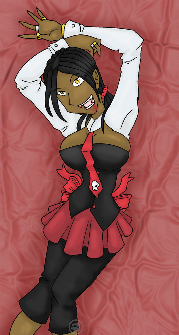 Vampire Me On Bed By Bleachedkitten On Deviantart