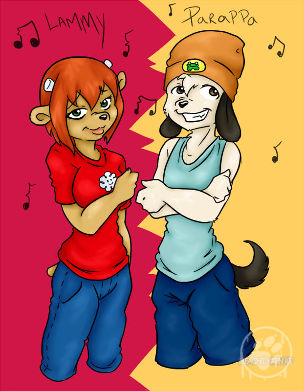 Parappa With Lammy By Bleachedkitten On Deviantart