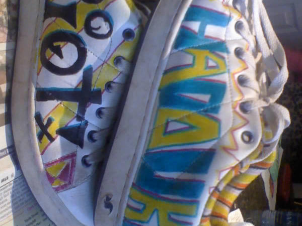 hadouken sneakers hand design by shadowchaser789 on DeviantArt