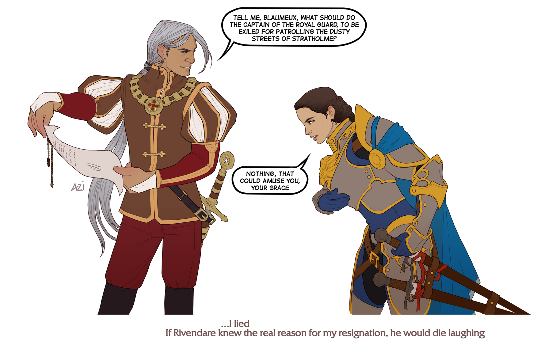 Lady Blaumeux And Baron Rivendare By Scourge Minion On Deviantart