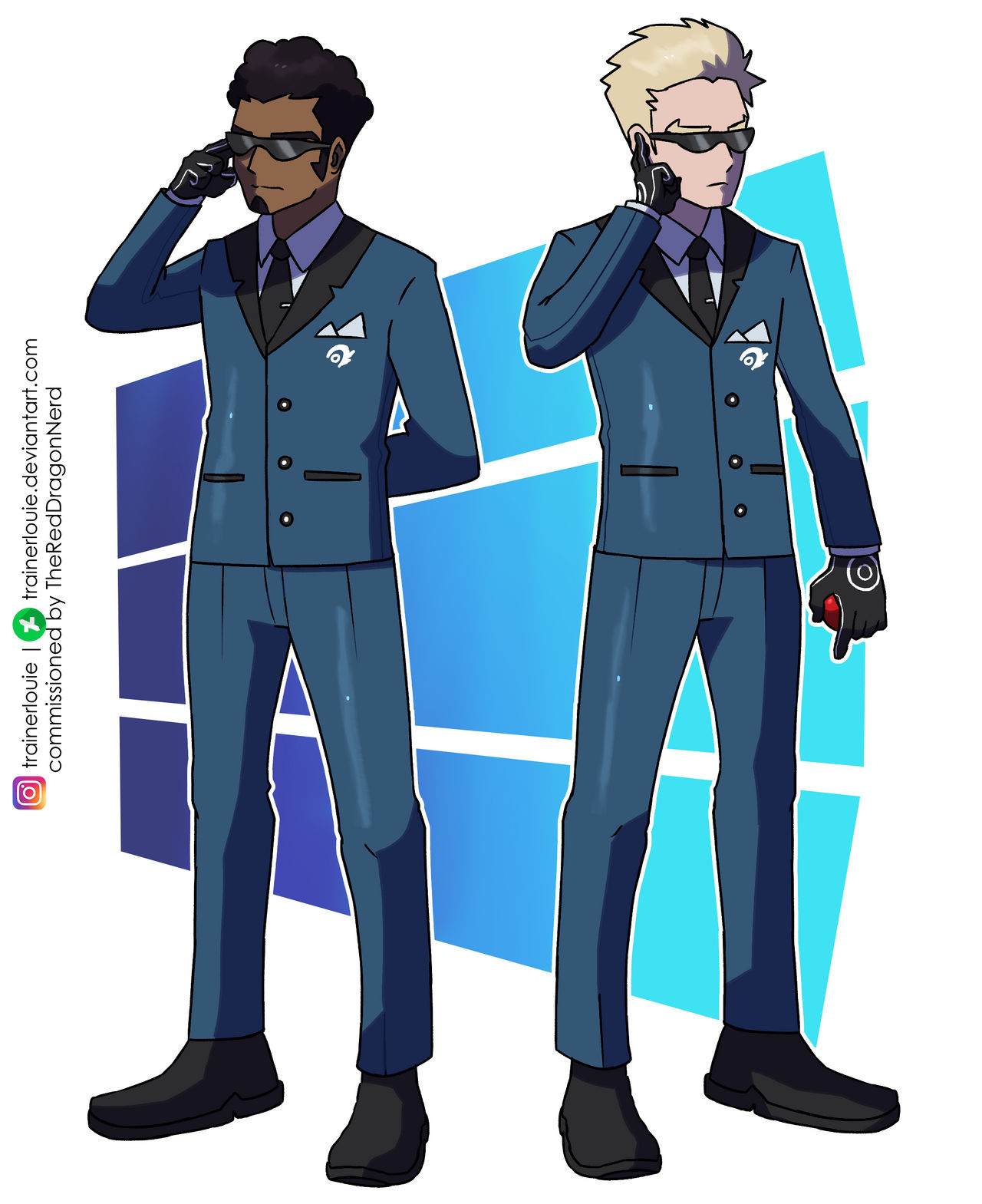 Secret Agents Pokemon Trainer Oc Commission By Trainerlouie On Deviantart