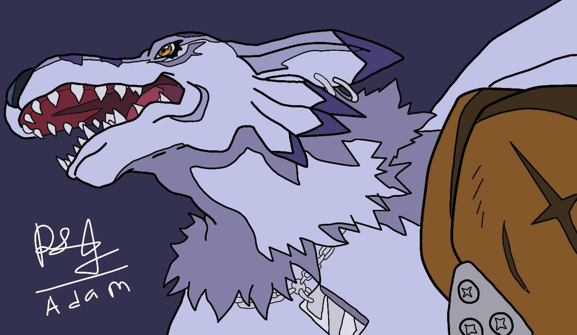 Weregarurumon Art By Adamas007 On Deviantart