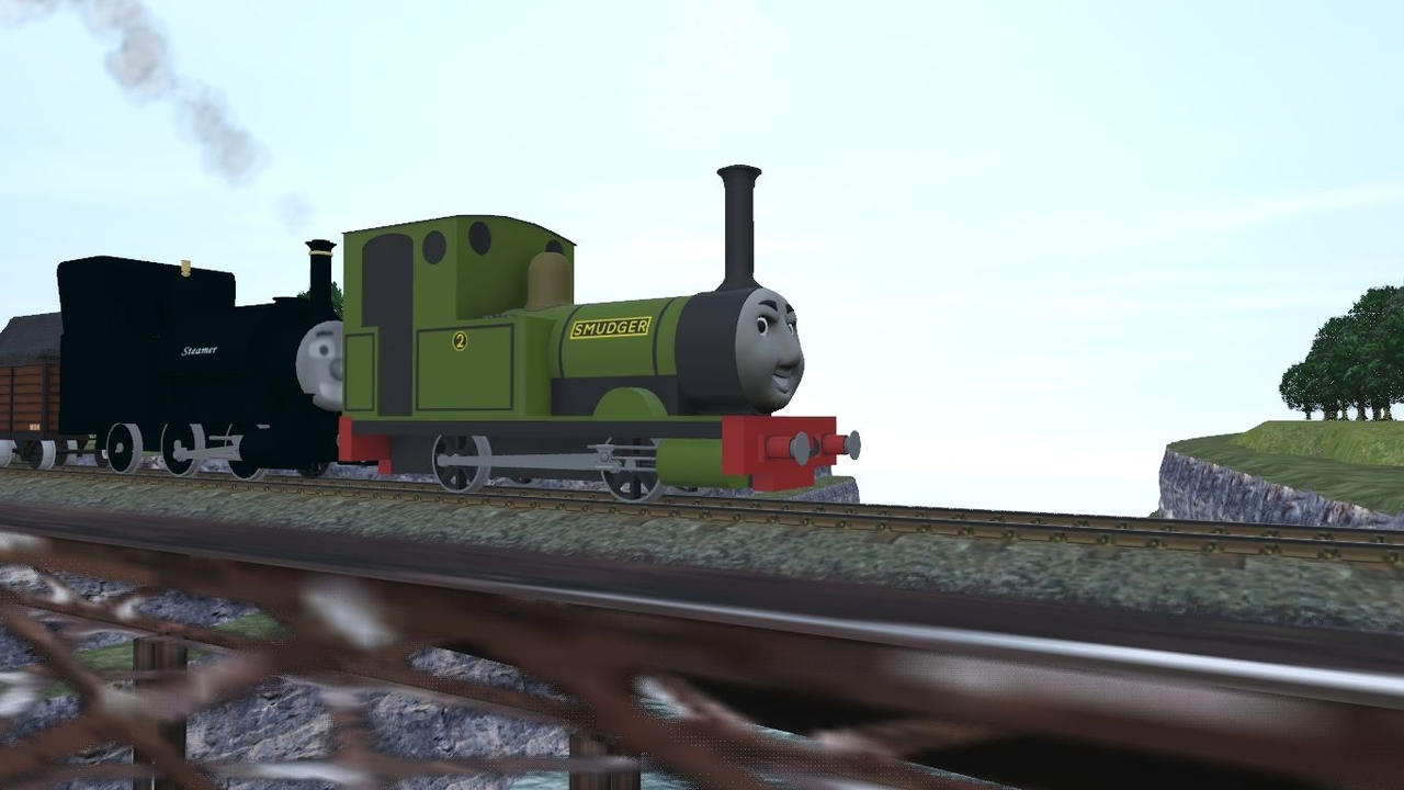 Smudger And Steamer On The Old Iron Bridge By Trainfan6090 On Deviantart