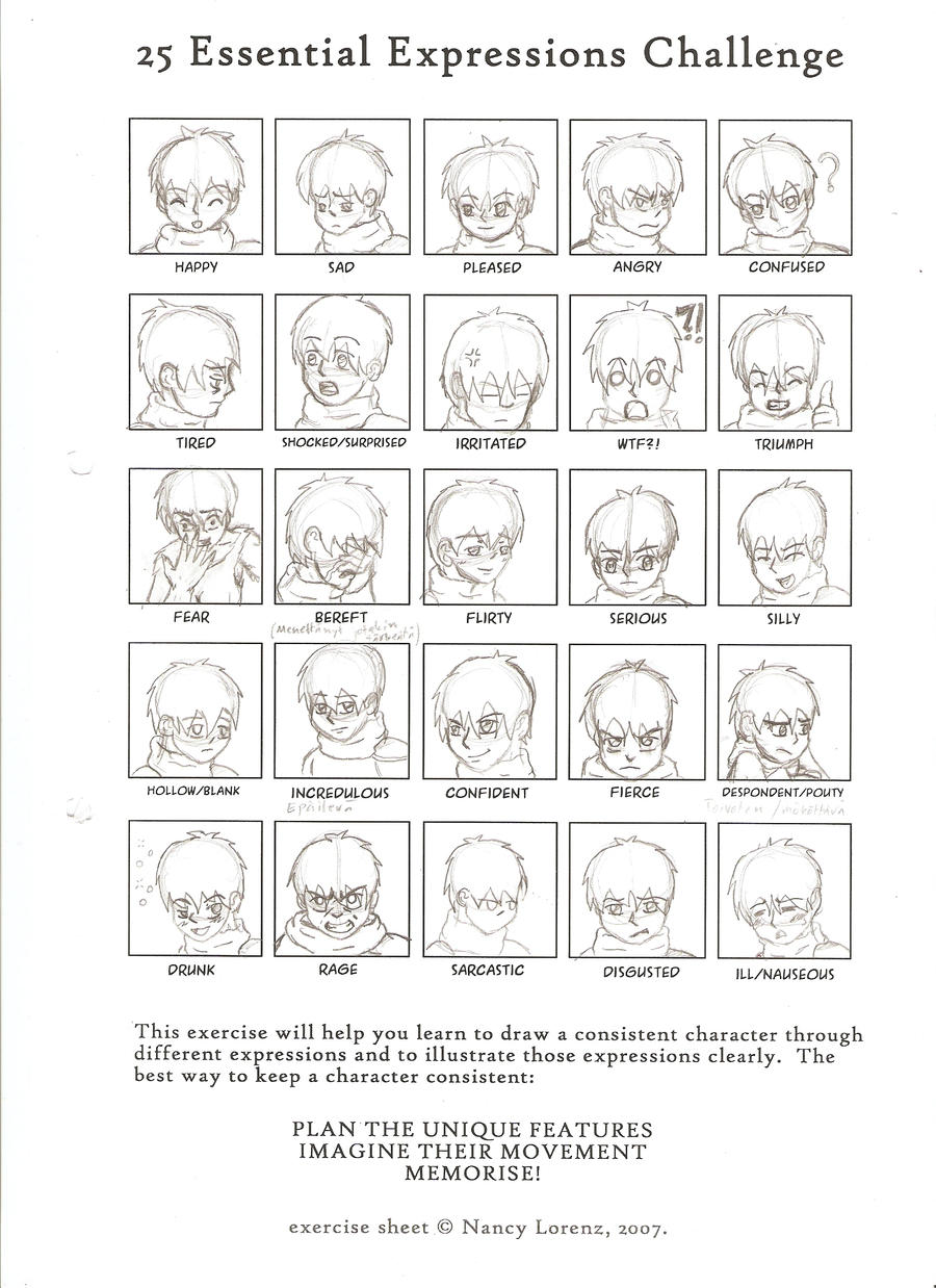 25 Essential Expressions Meme By Hiryy2 On Deviantart