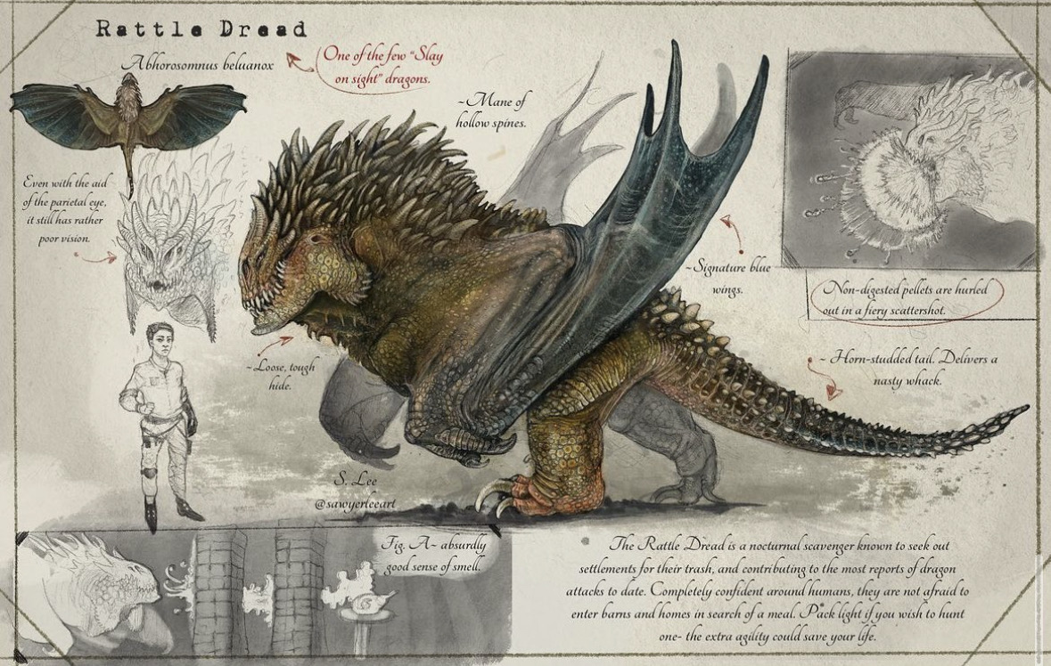 Rattle Dread Species (Dragonslayer Codex) by SawyerLeeArt on DeviantArt Rattle Dread Species (Dragonslayer Codex) by SawyerLeeArt on DeviantArt