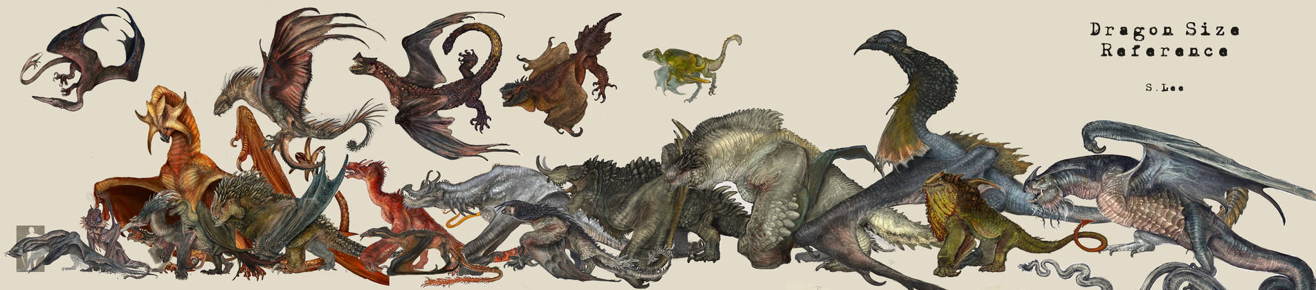 Dragon size chart (Dragonslayer Codex) by SawyerLeeArt on DeviantArt Dragon size chart (Dragonslayer Codex) by SawyerLeeArt on DeviantArt
