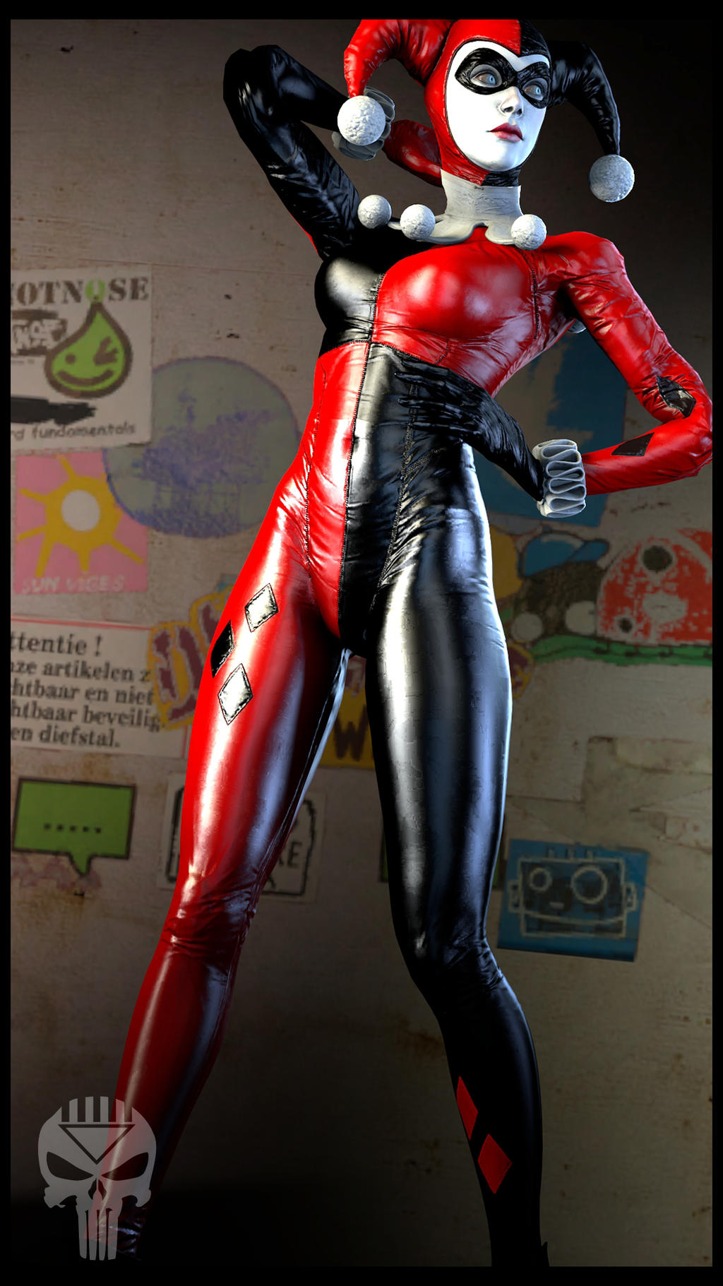 Classic Harley Quinn By Blackcell8 On Deviantart