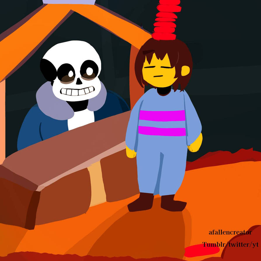 Sans And Frisk Hanging Out Together By Afallencreator On Deviantart