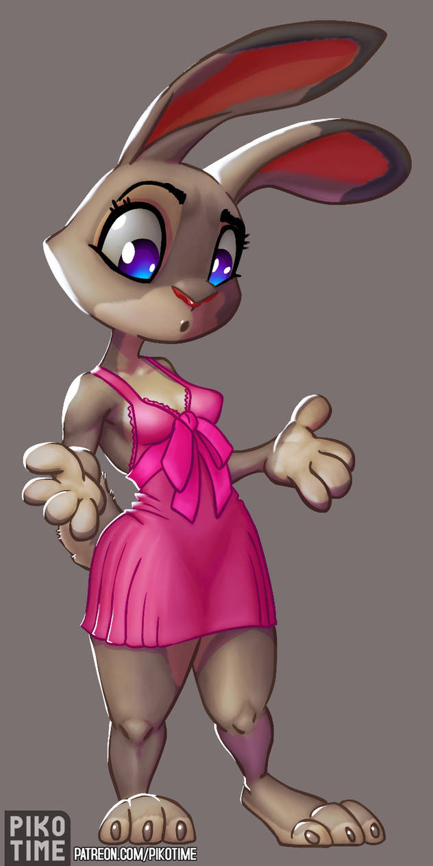 Judy Hopps In Night Dress By Pikotime On Deviantart