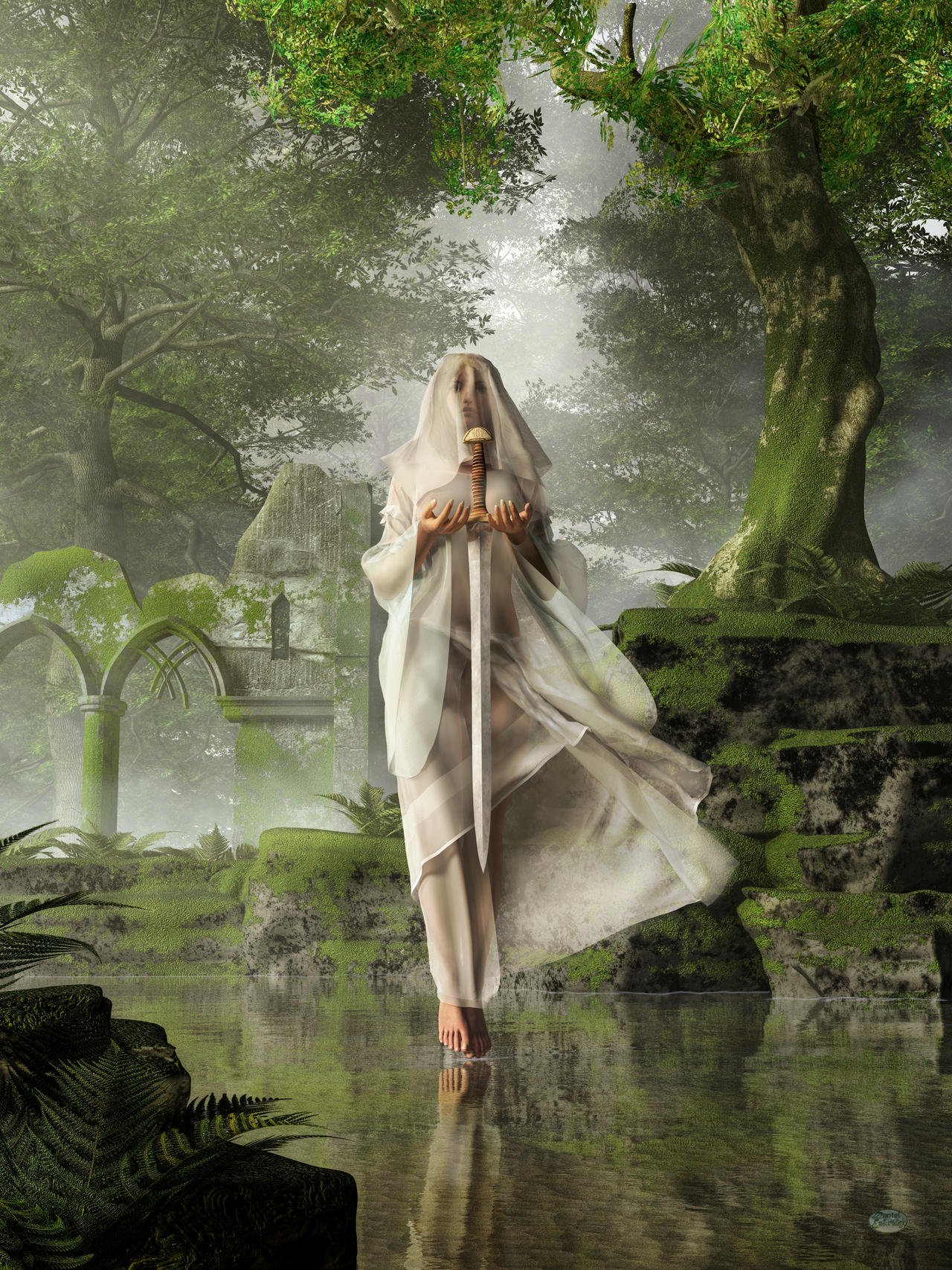 The Lady Of The Lake By Deskridge On Deviantart