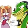 Vector's dream.. Vector x Vanilla by SwedishDrawer11 on DeviantArt