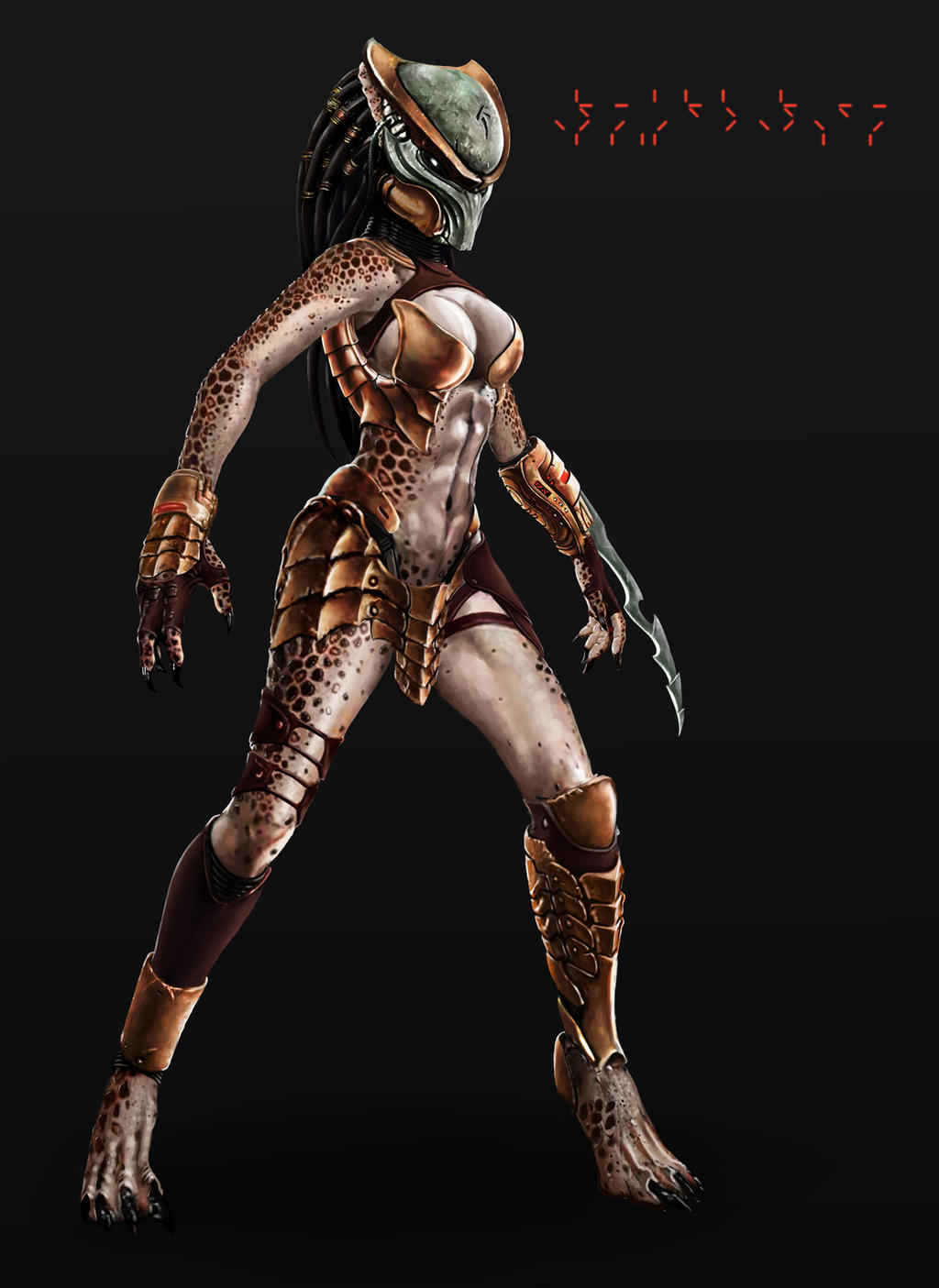 Predator Yautja Female By Prohibe On Deviantart