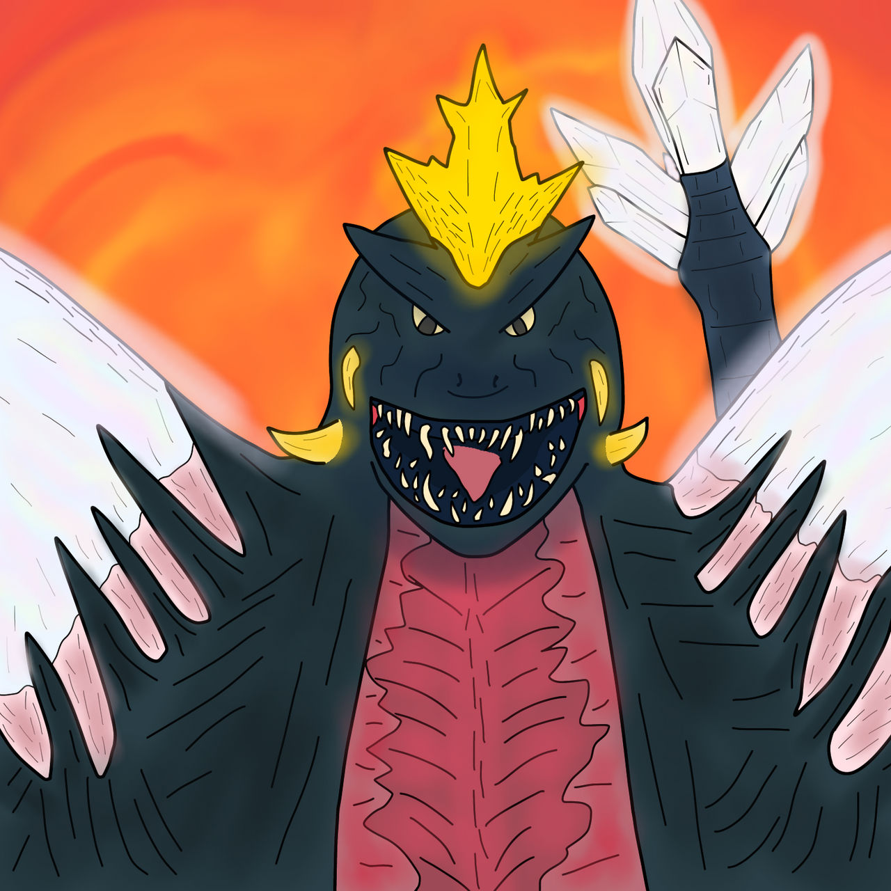 Space Godzilla By Dragonrainwing On Deviantart