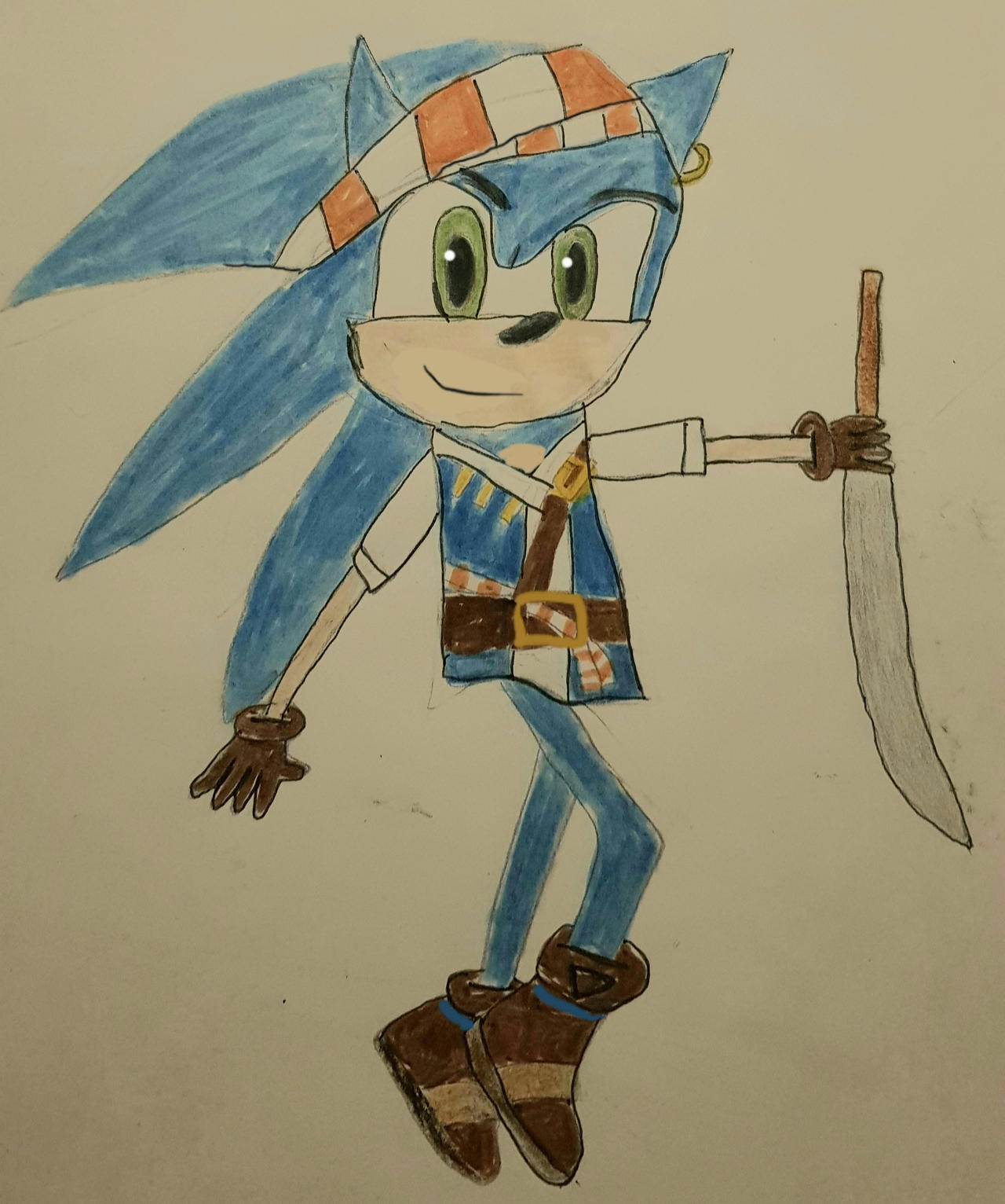 Pirate Sonic By Sonicthehedgehogfg On Deviantart