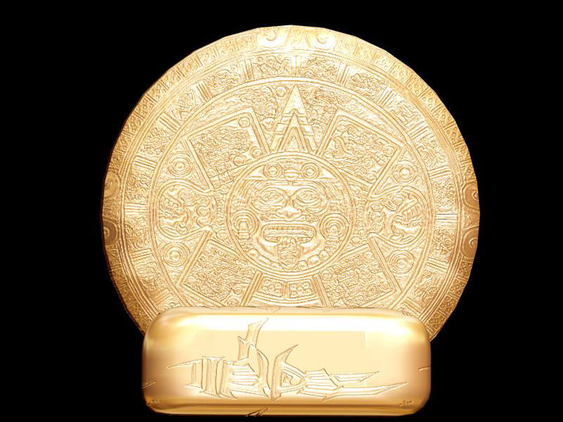 gold brick and Aztec Caleldar by Crysexxxo on DeviantArt