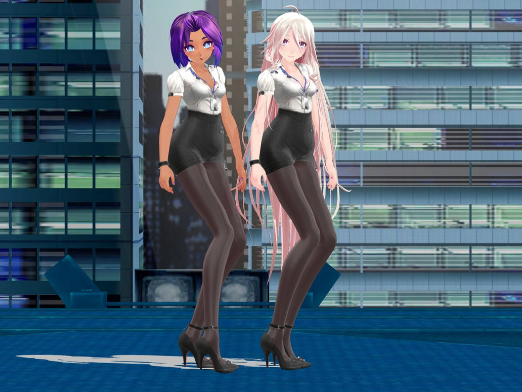 Mmd Tda Office Ia Luka Maika And Uni By K Manoc1 On Deviantart