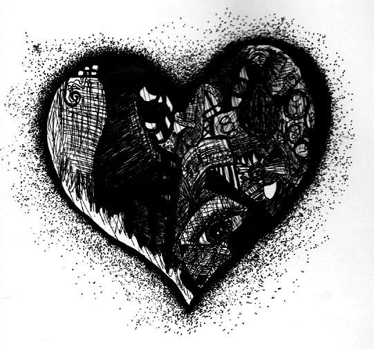 My black emo heart by coldestofflames on DeviantArt